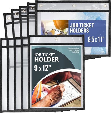 Dry Erase Ticket Holders 50 Pack Job Ticket Holders 10 137 Inches