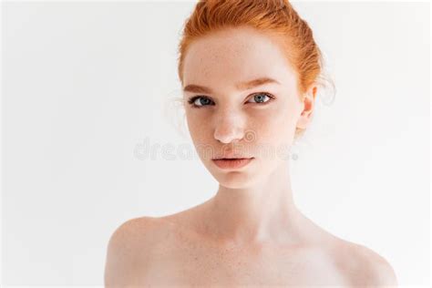 Close Up Portrait Of Beauty Naked Ginger Woman Stock Photo Image Of Ginger Lovely