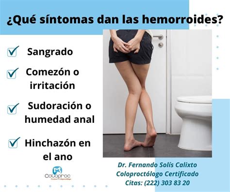 ¿qué Síntomas Dan Las Hemorroides