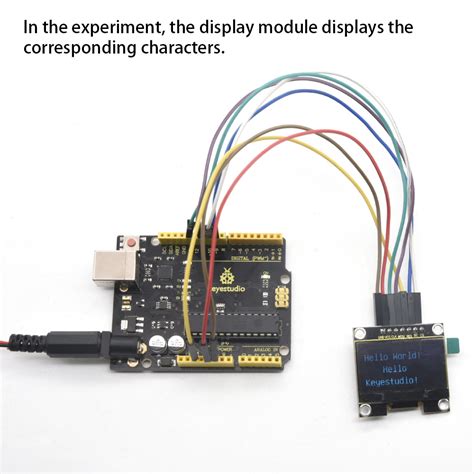 Keyestudio IIC SPI X OLED V Graphic Display Module For Arduino UNO R