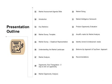 Market Sizing Presentation Outline Ppt Slides Inspiration PDF