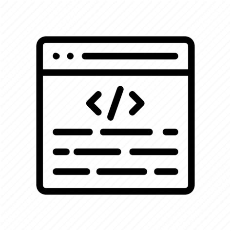 browser coding development programming webpage icon
