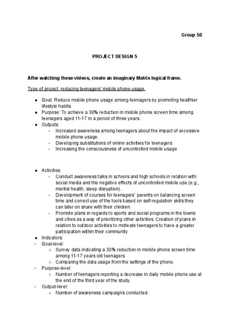 Project Design 5 Docx Pdf