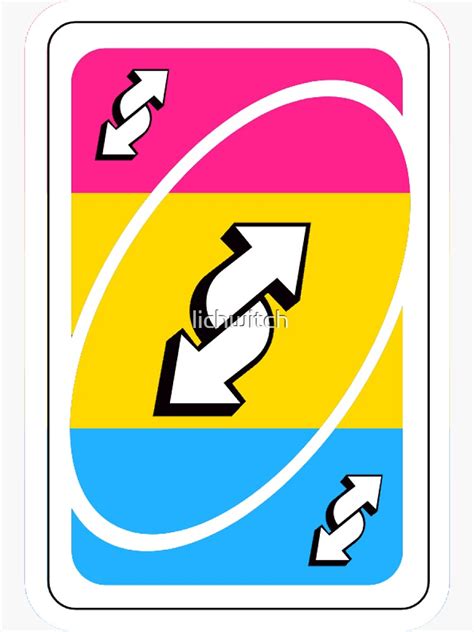 Uno Reverse Pansexual Pride Flag Sticker Sticker For Sale By