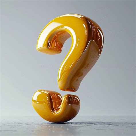 Realistic 3d Yellow Question Mark Background Images Hd Wallpapers Premium Ai Generated Image