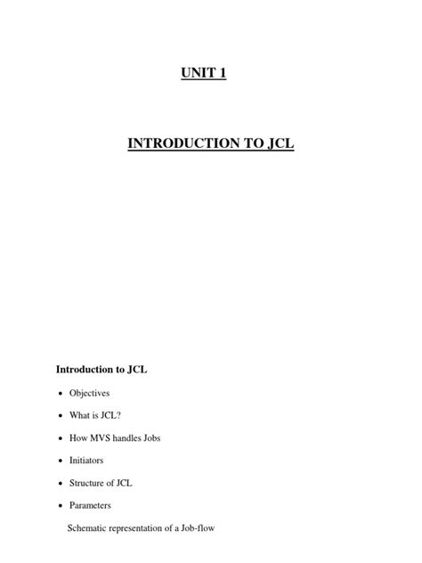 Jcl Pdf Parameter Computer Programming Computer Programming
