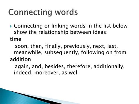Connecting Words