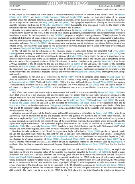 Solution Quasi Maximum Likelihood Estimation Of Value At Risk And