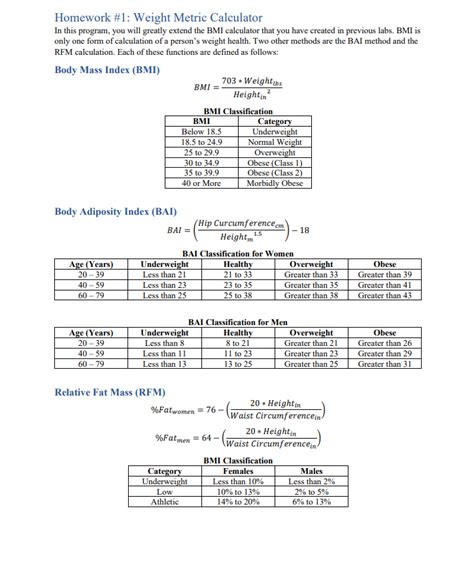 Solved Homework Weight Metric Calculator In This Chegg