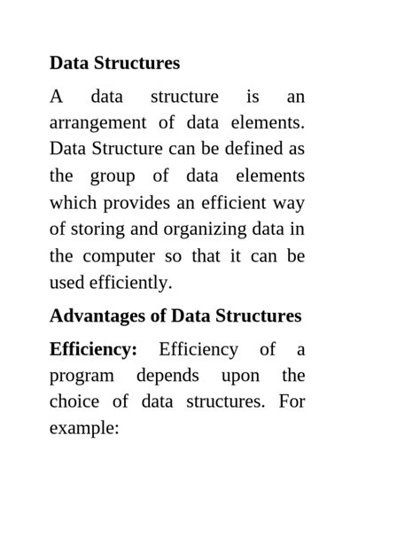 data structures pdf