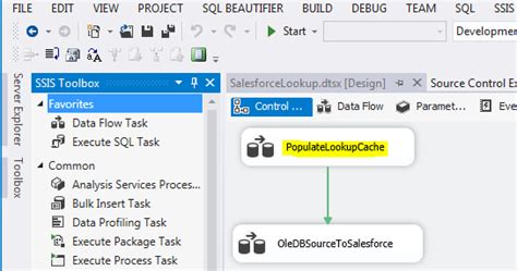 Sql Server Select Ssis Lookup Transformation Using Salesforce Com As A Data Source