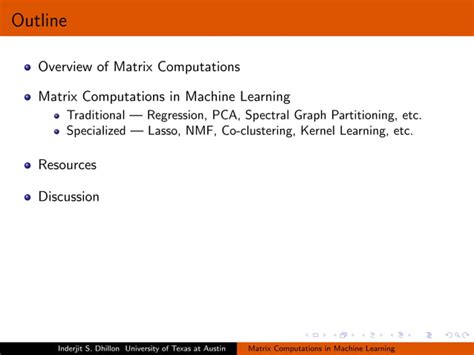 Matrix Computations In Machine Learning Pdf