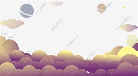만화 포스터 그림 손으로 그린 아름다운 그림 설계 행성과 구름 손으로 그린 Png 일러스트 및 벡터 에 대한 무료 다운로드 Pngtree