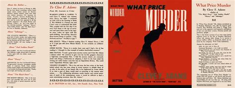 What Price Murder Cleve F Adams