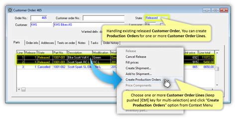 ProdMaster How To Create Production Order From Customer Order