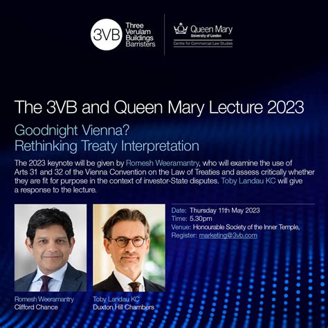 The 3VB And Queen Mary University Of London Lecture 2023 3VB