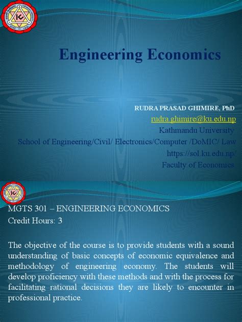 Engineering Economics Unit One Pdf Microeconomics Economics