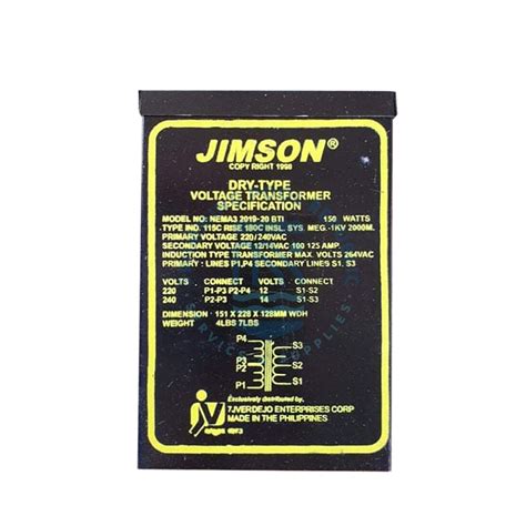 Jimson Transformer 150 Watts 12 Volts 12 5 Amp Swimming Pool Republic