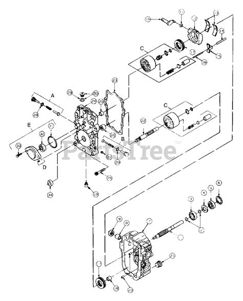 Cub Cadet 2146 13a 224f100 Cub Cadet Garden Tractor Hydrostatic Pump Parts Lookup With