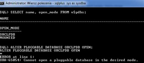 Oracle Błąd Połączenia Ora 12528 Tns Listener All Appropriate Instances Are Blocking New