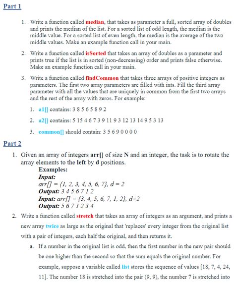 solved 1 write a function called median that takes as