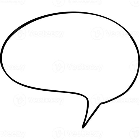 Text Bubble Doodle Hand Drawing 16756653 PNG