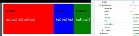 Javascript Save State Flex Menu After Reload Stack Overflow