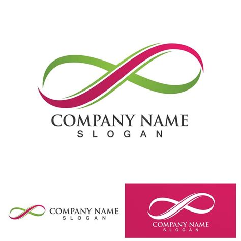 무한대 디자인 벡터 로고 아이콘 프리미엄 벡터