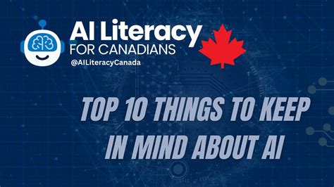 Top 10 Things Every Canadian Should Know About Ai Youtube