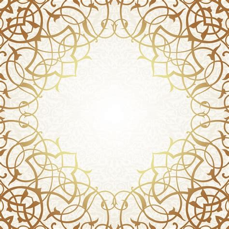 동양 스타일의 프레임 프리미엄 벡터