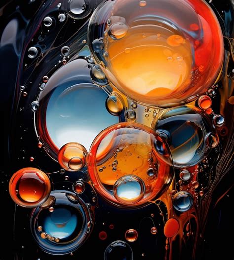 Premium Ai Image Abstract Liquid Fluid Wavy Colorful Iridescent Background