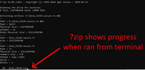 C Read 7zip Progress Using From Processstandardouput Stack Overflow