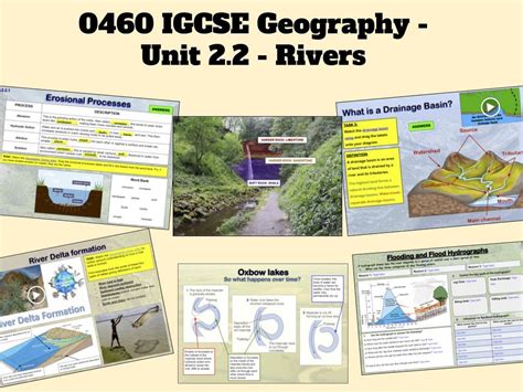 0460 Igcse Geography Unit 2 2 Rivers Teaching Resources