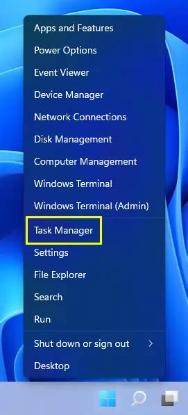 How To Open Task Manager In Windows 11 10