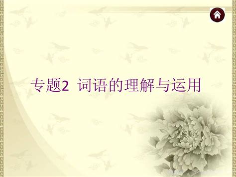 2015年备战中考苏教版语文总复习 第二篇积累与运用 专题2 词语的理解与运用word文档在线阅读与下载无忧文档
