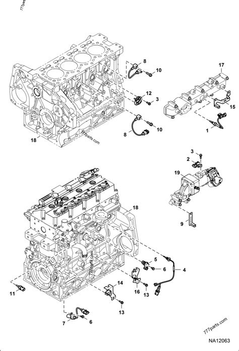7030442 SENSOR TEMP AIR INTAKE Bobcat Spare Part 777parts Com