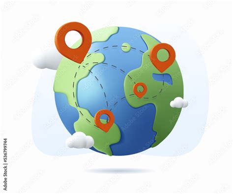 3d Earth Globe With Pinpoints Online Deliver Service Delivery Tracking