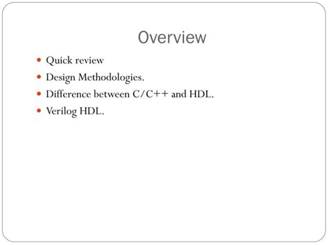 Verilog Pptx Programming Languages Computing
