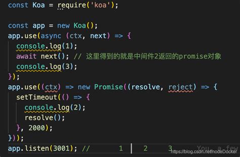 Koa中间件梳理（洋葱模型）koa2和koa区别 Csdn博客