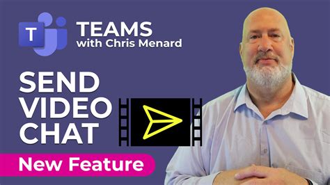 teams record a video clip in chat chris menard training