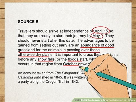 how to answer a source question in history 12 steps