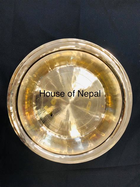 Genuine Kansa Bronze Nepalese Thakali Thaal Plate House Of Nepal