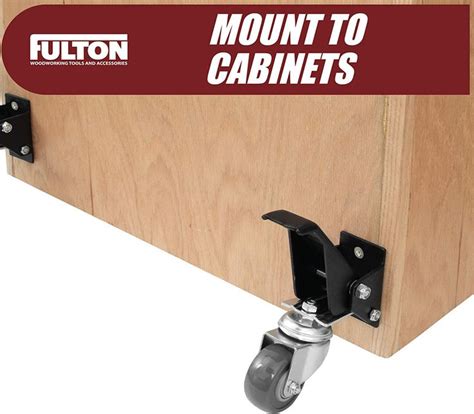 Workbench Caster Kit 4 Heavy Duty Retractable Casters With Urethane Wheels Designed To Lift