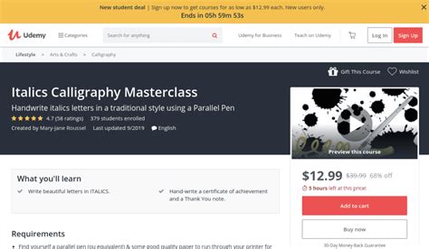 Best Calligraphy Courses Classes And Tutorials Online Venture Lessons