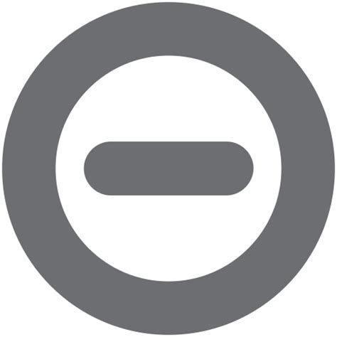 Delete Gray Remove Subtract Subtracthollow Icon Download On