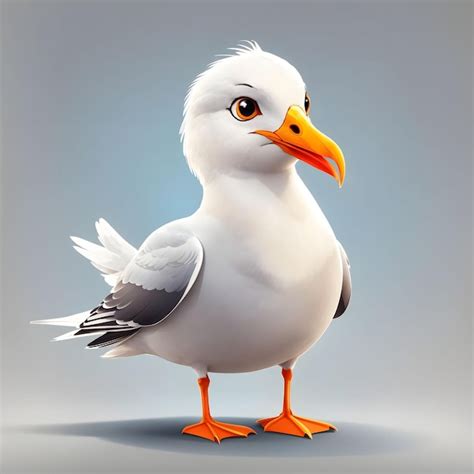 Premium Ai Image Seagull Bird Illustration Ai Generative