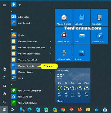 How To Open Windows Security In Windows 10 Tutorials