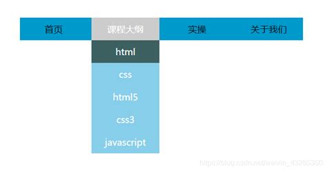 js实现二级菜单 javascript 二级菜单 教学设计 csdn博客