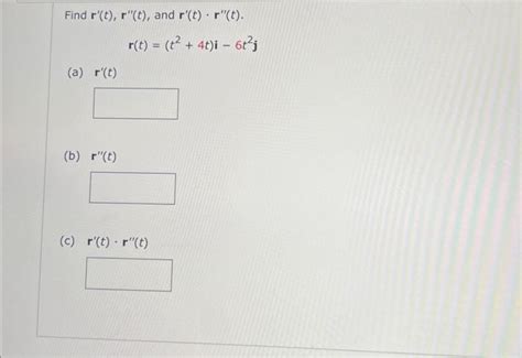 Solved Find R T R T And R T R T Chegg Com