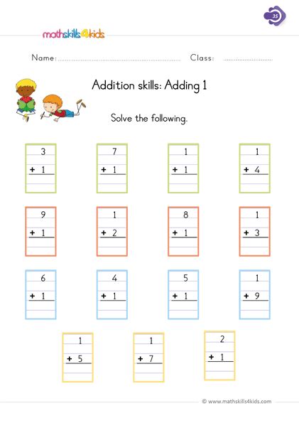 Single Digit Addition Worksheets First Grade Printable Worksheets Library